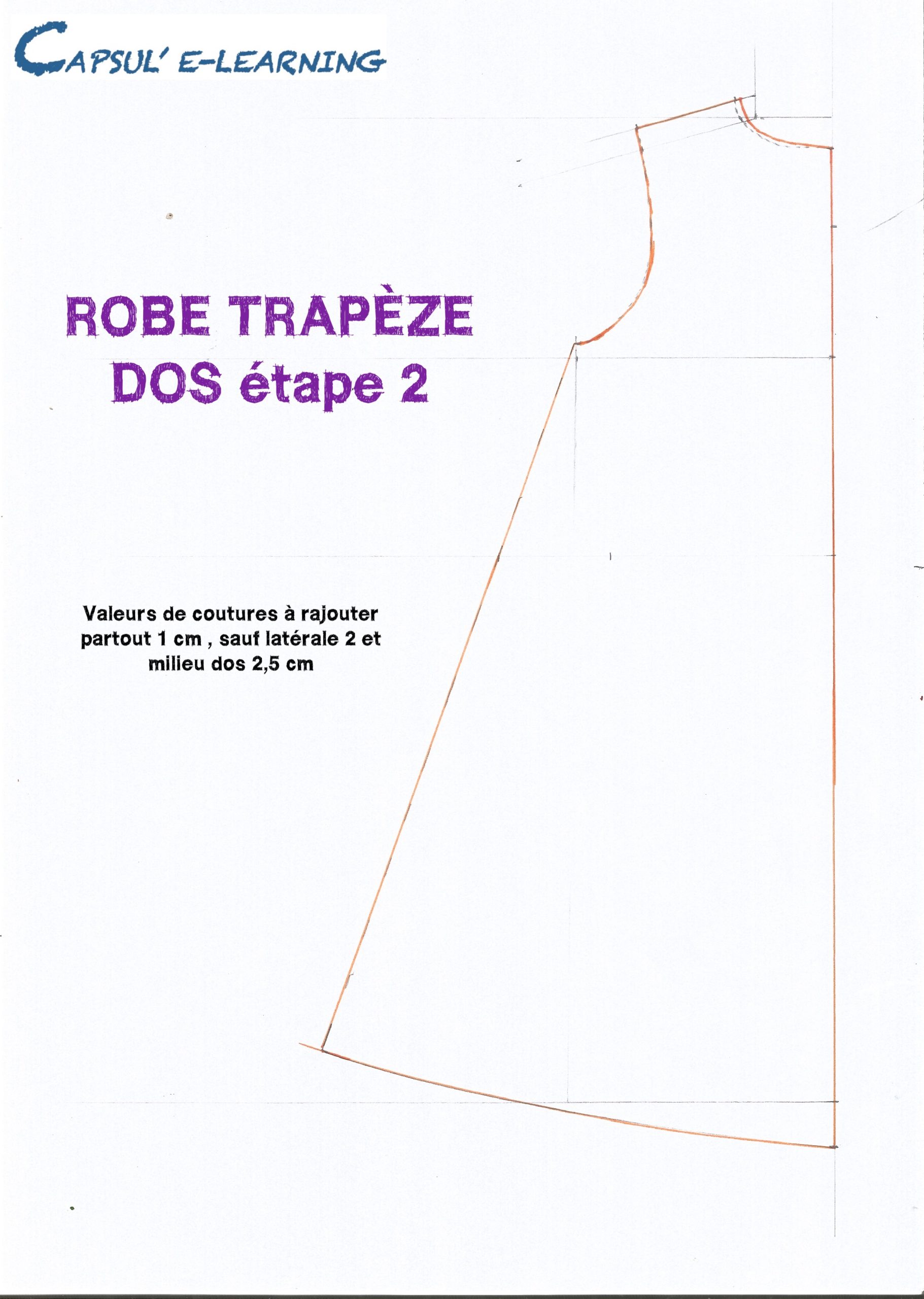 ROBE TRAPÈZE ÉVASÉE - CAPSUL' E- LEARNING